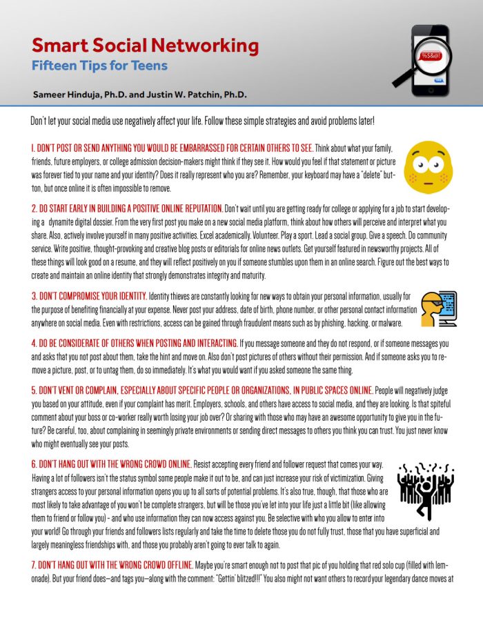 Smart Social Networking: Fifteen Tips for Teens