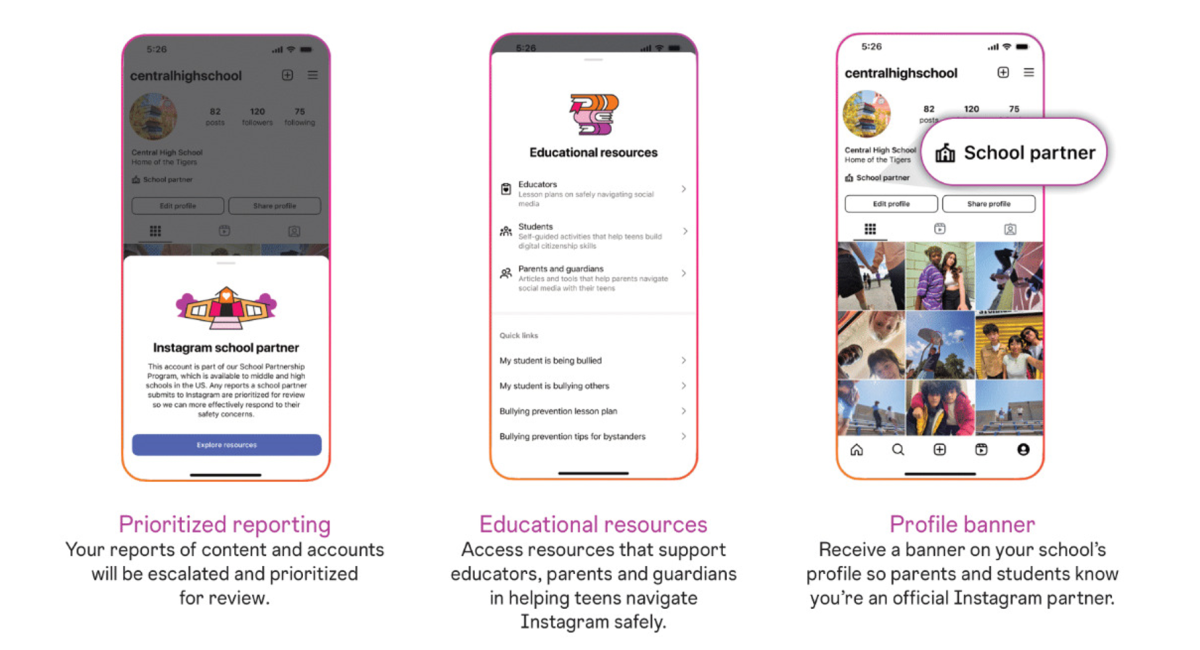Instagram’s School Partnership Program – Prioritized Reporting to Help ...